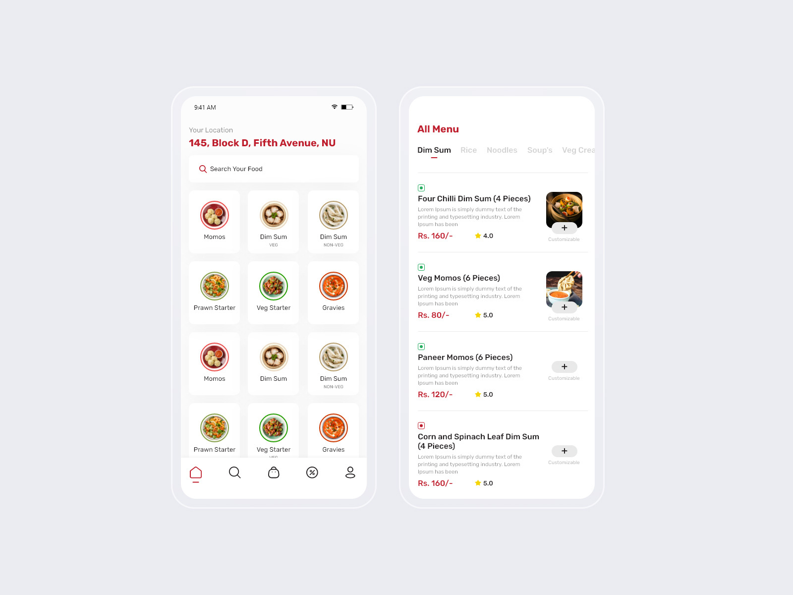 Food app ui design by saieuiux on Dribbble