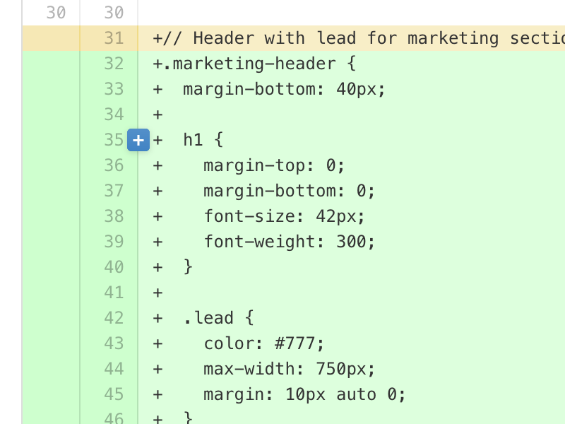 Updated Github Diffs By Mark Otto For Github On Dribbble
