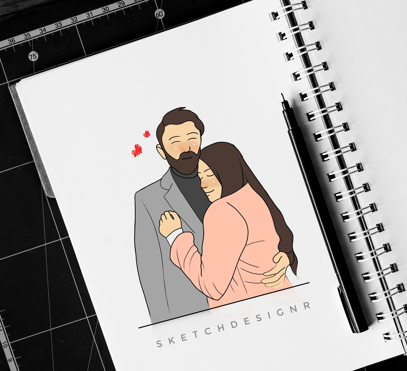 Couple Art by Sketchdesignr on Dribbble