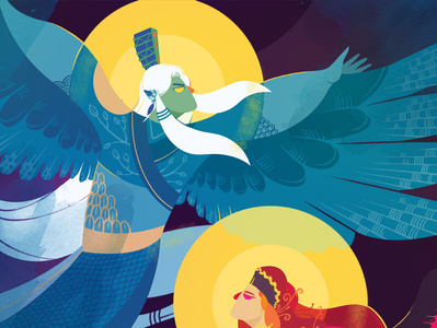 Goumang (Chinese Mythology) by Jaye Kang on Dribbble