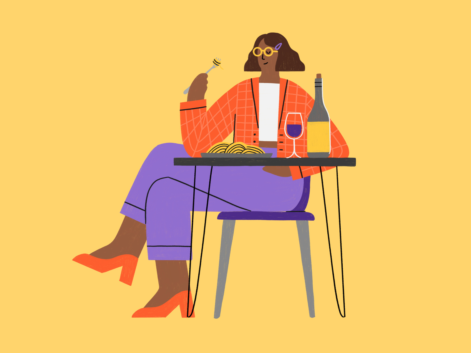 Dinner For One By Brianna Miller On Dribbble dinner-for-one-by-brianna-miller-on-dribbble