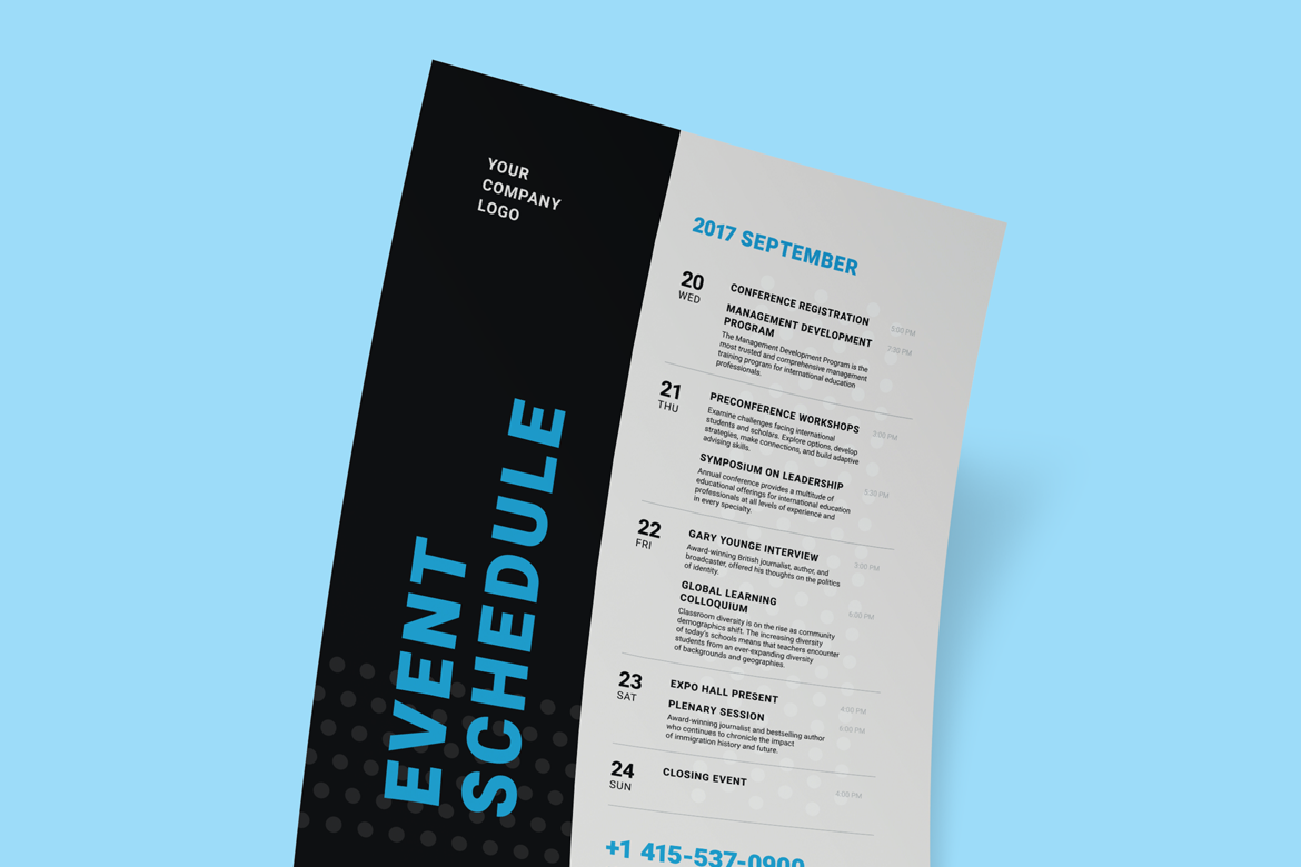 Dribbble Schedule event poster vol 3 a2 preview ee 1170x780px 05 
