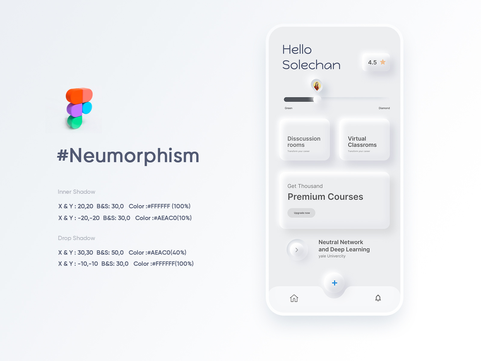 Neumorphism UI Trend App Screen by MC-UIUX for Master Creationz -Global ...