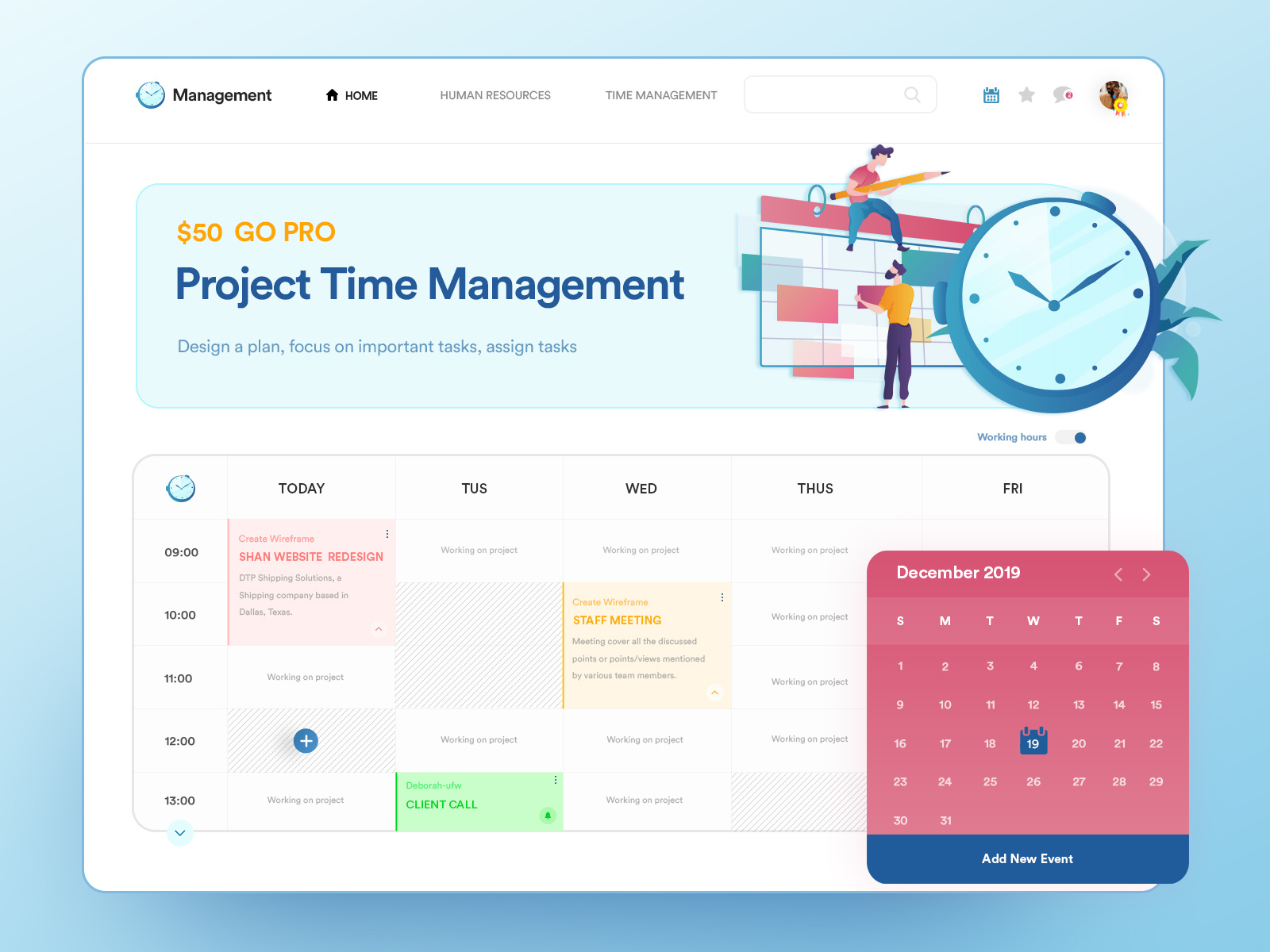 Project Time Management: Real Time Tracker by MC-UIUX for Master ...