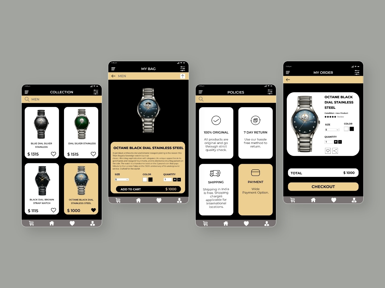 watch application by priyanka patel on Dribbble