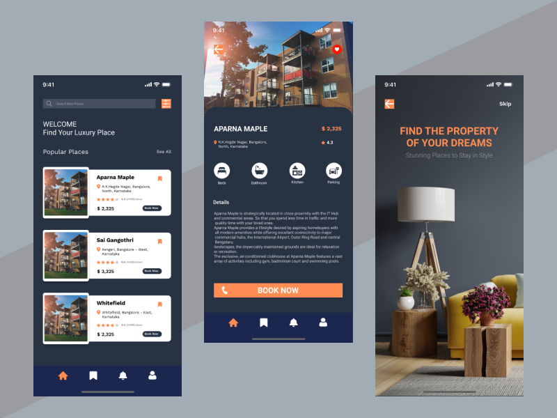 Find House Application Design by priyanka patel on Dribbble