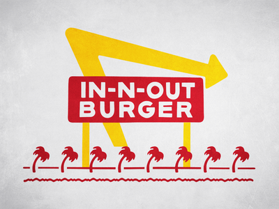 In N Out Print by Katie Aronat - Dribbble