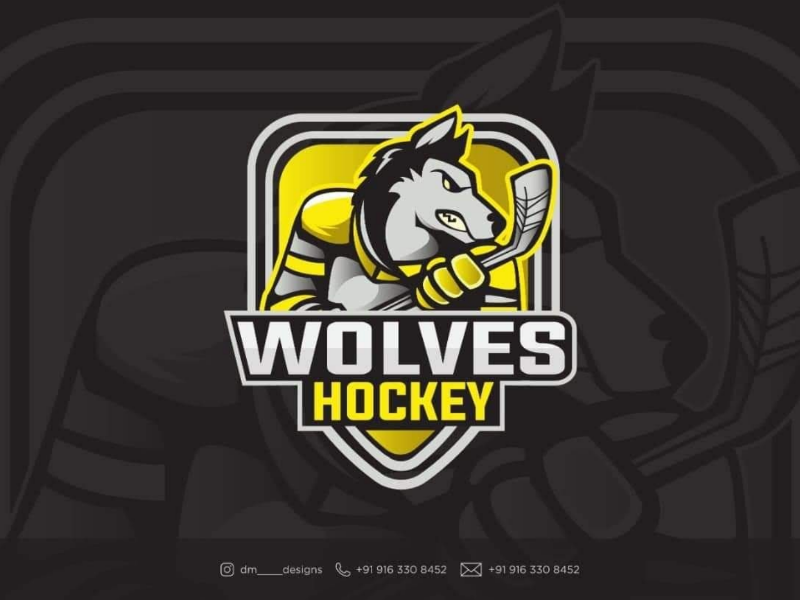 Wolf Hockey Logo