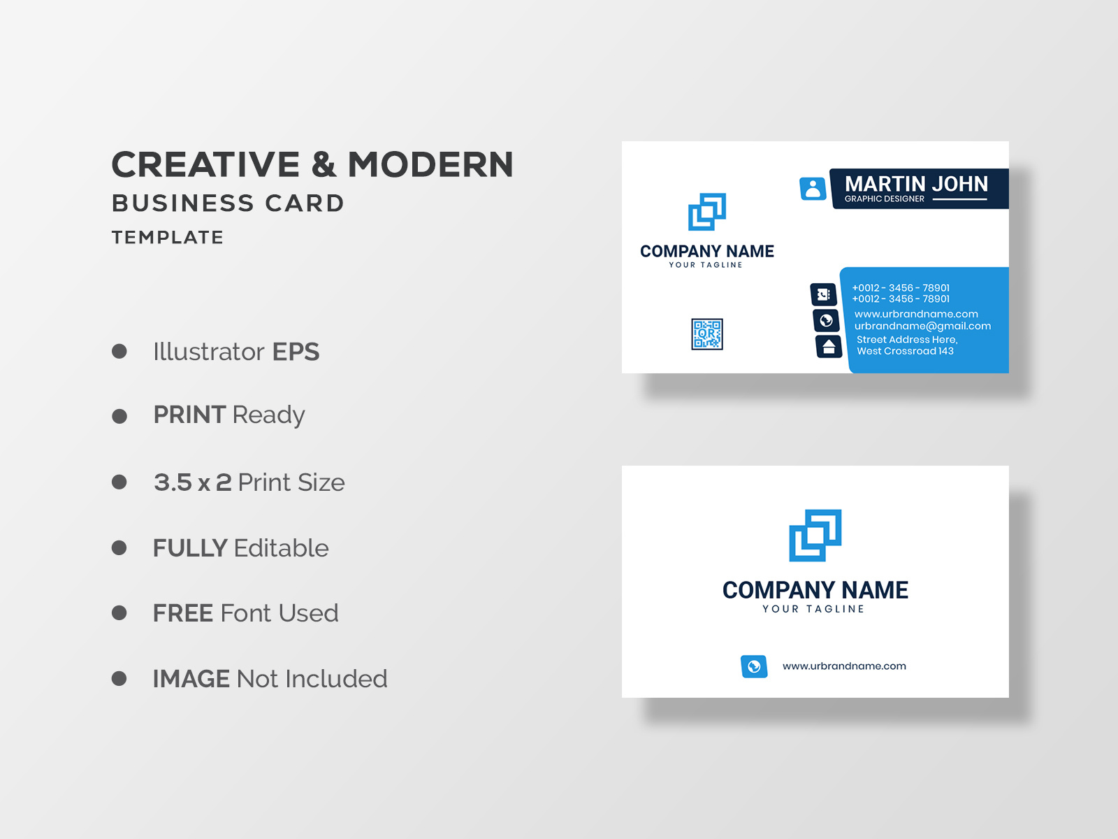 Colorful Editable Name Card Design Templates by Tanvir Onik94 on Dribbble