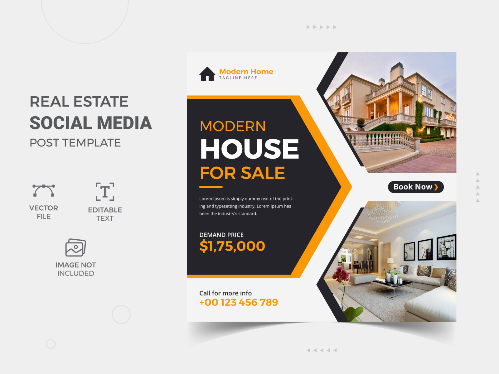 Real estate home social media post template design by Tanvir Onik94 on ...