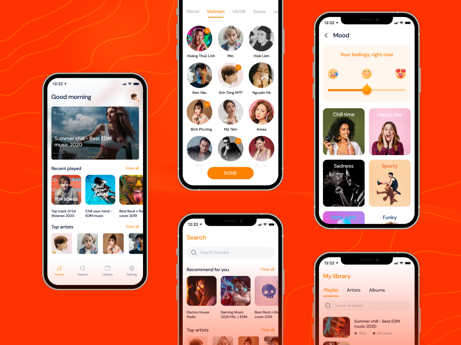 X - music app by Daniel Tr on Dribbble