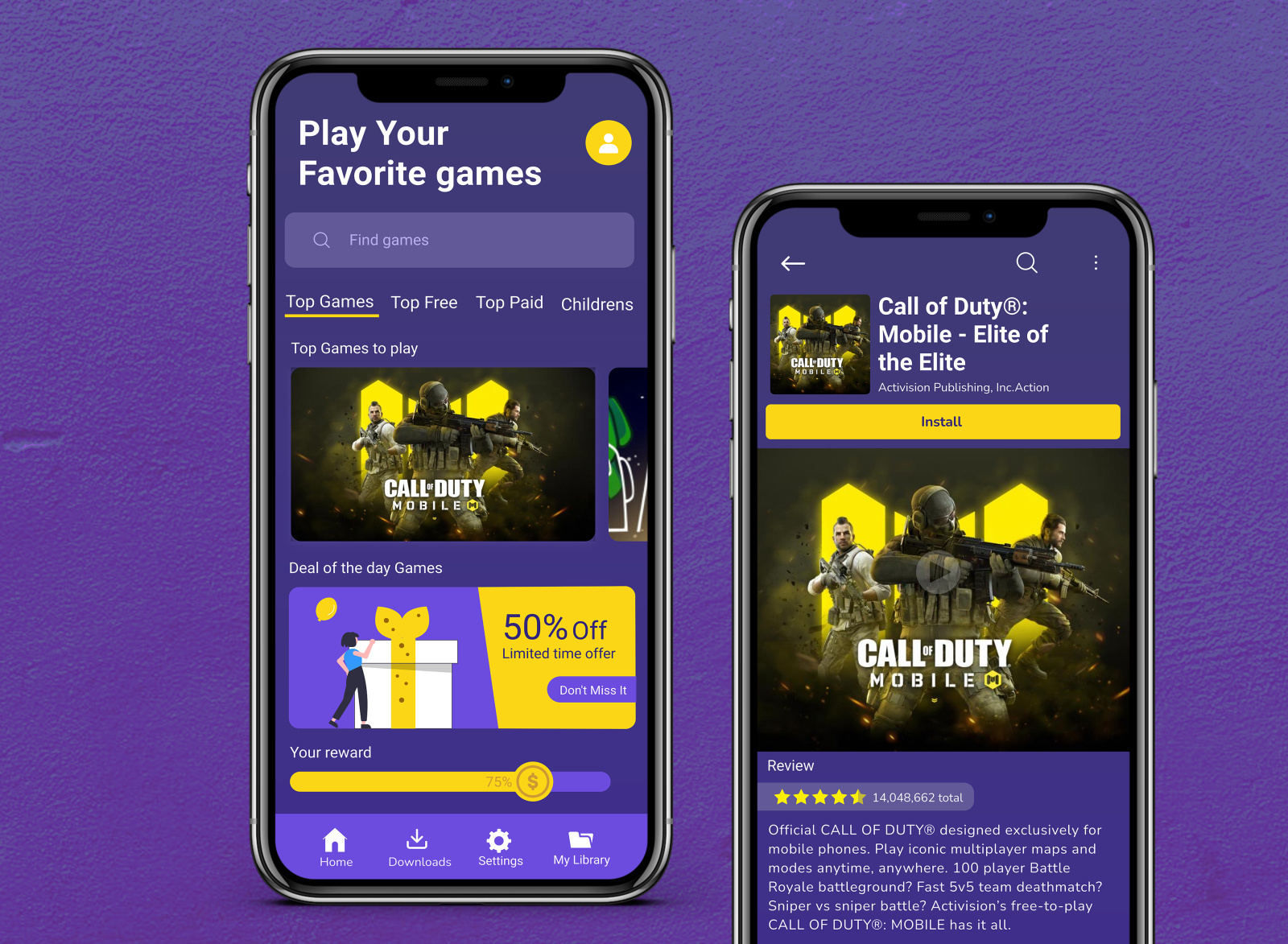 Mobile Game Store by HariRam on Dribbble