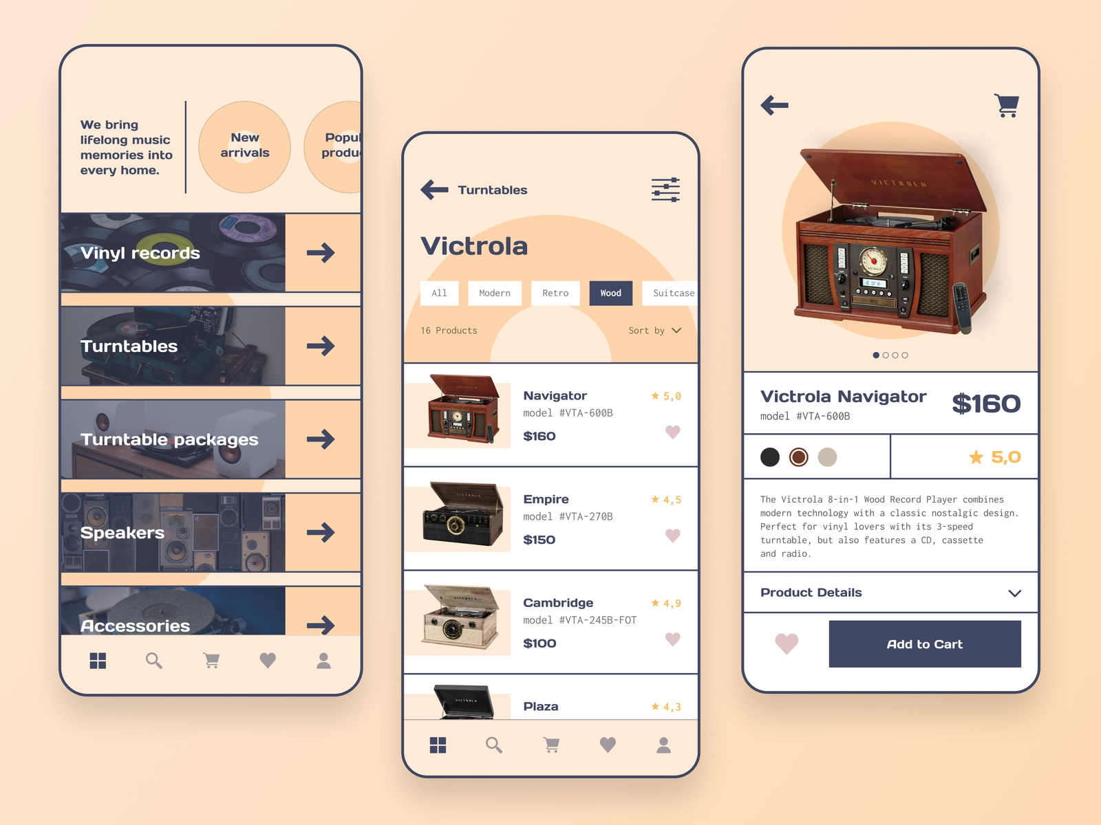 Record Player Shop — Mobile App by Denis Bantsarevich on Dribbble