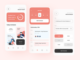 Planolly - Schedule Mobile Apps by Alèn for Vektora on Dribbble