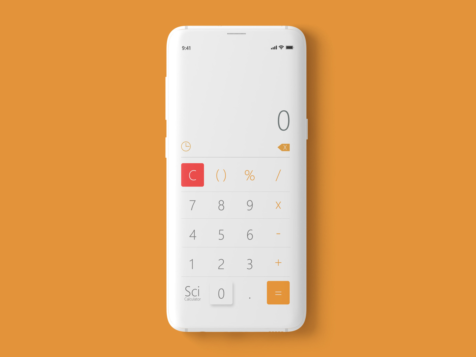 Calculator Mobile App UI Design Concept by Rohit R.Nath on Dribbble