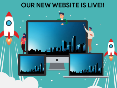 Website launch poster by Jyotirmayi Swain on Dribbble