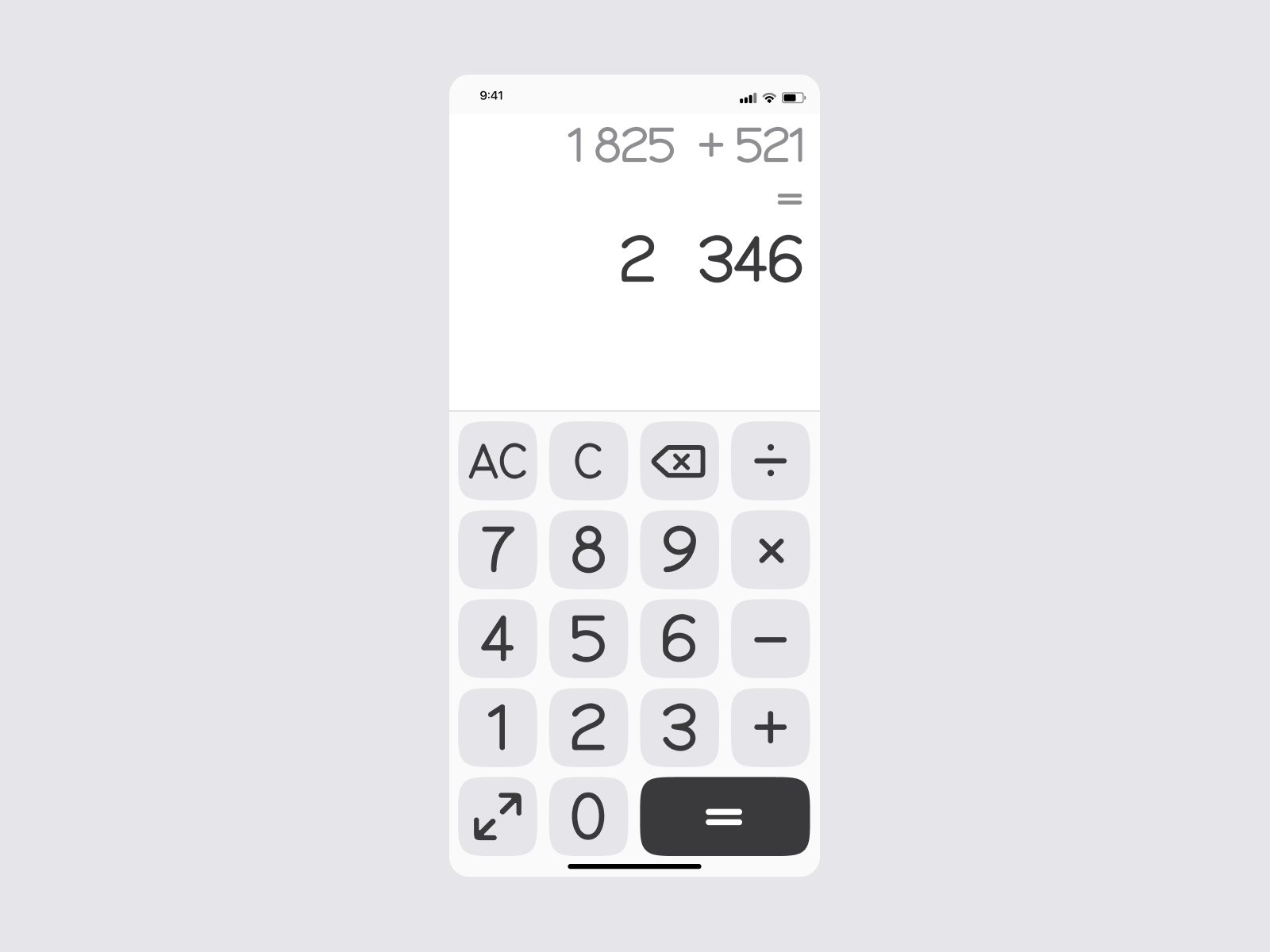 Calculator by Andrew on Dribbble