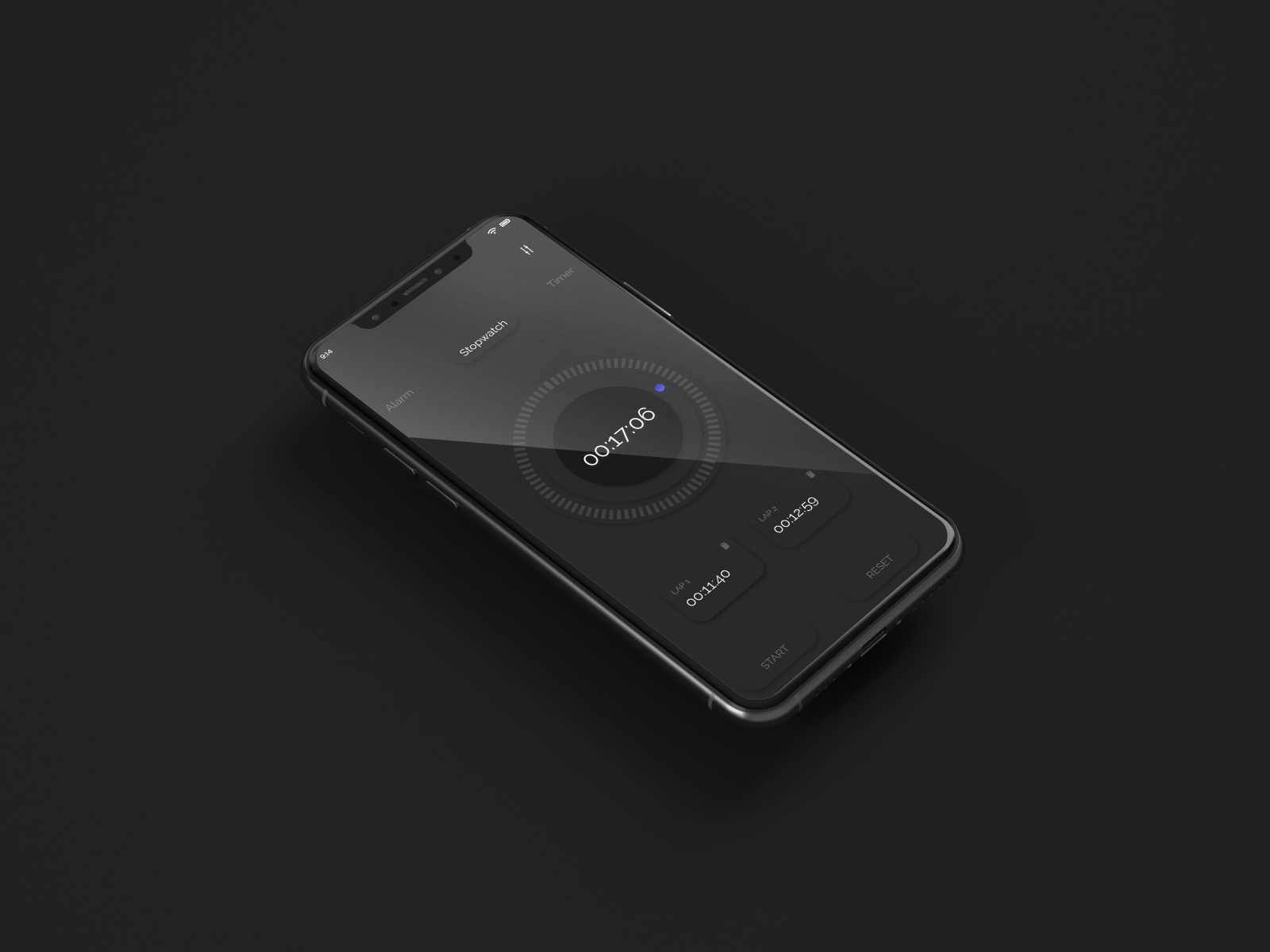 Stopwatch UI by Esther Omasirichukwu on Dribbble