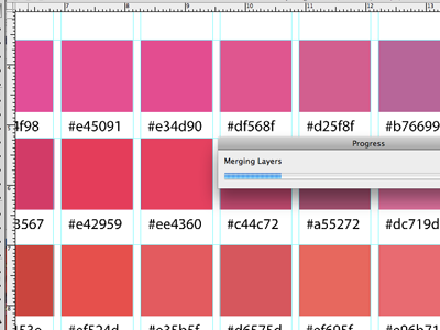 Color swatch for fabric printing by Abby Galloway on Dribbble