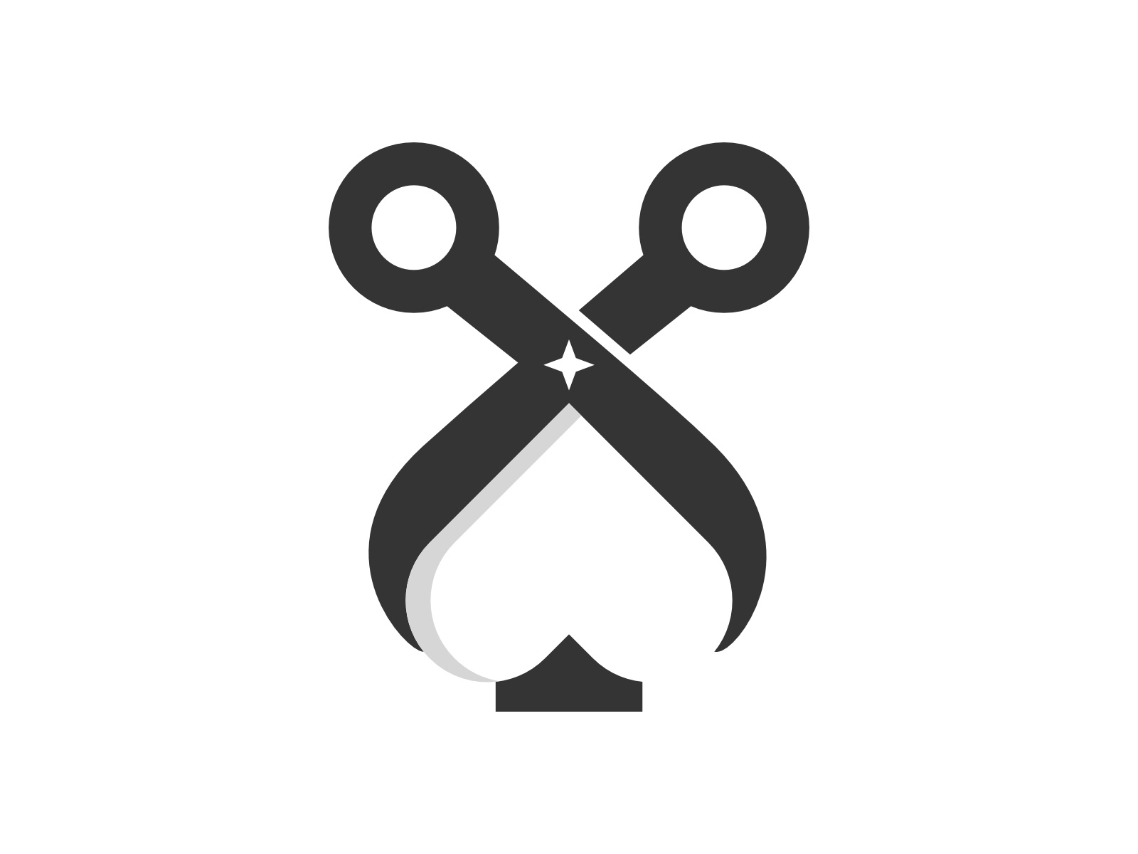 Scissors Spade Logo by Singgih Nawa on Dribbble