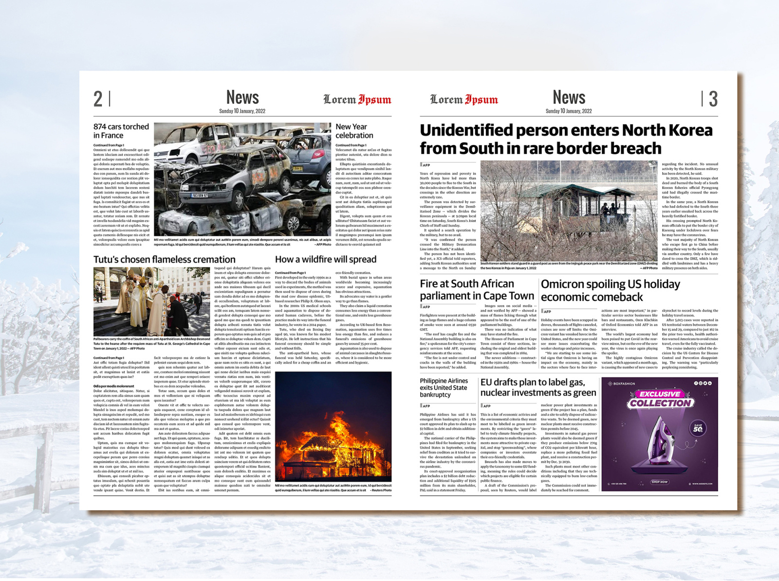 Newspaper Layout Design by Md Shamim Ali on Dribbble