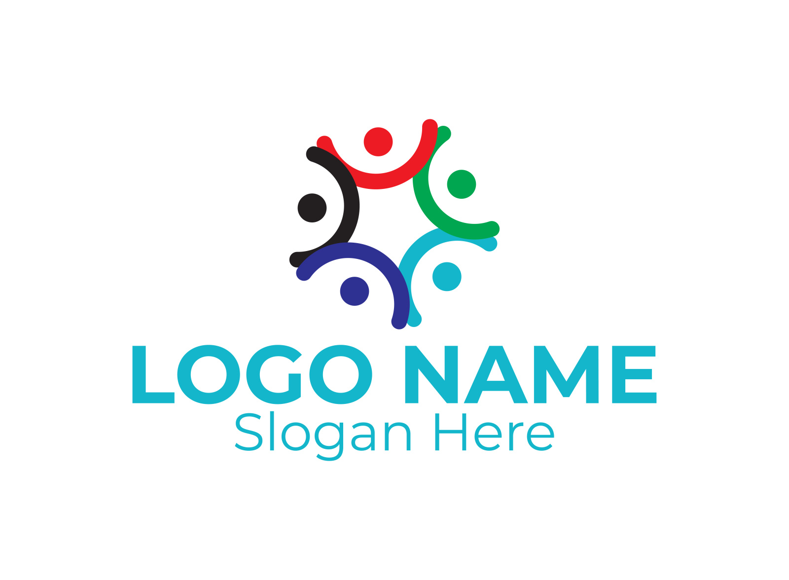 Dribbble - team logo design vetcor template-01.jpg by SoumikSiam