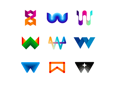 LOGO Alphabet: letter W by Alex Tass, logo designer on Dribbble