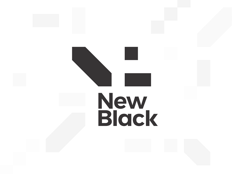 New Black, entertainment company, logo design by Alex Tass, logo ...