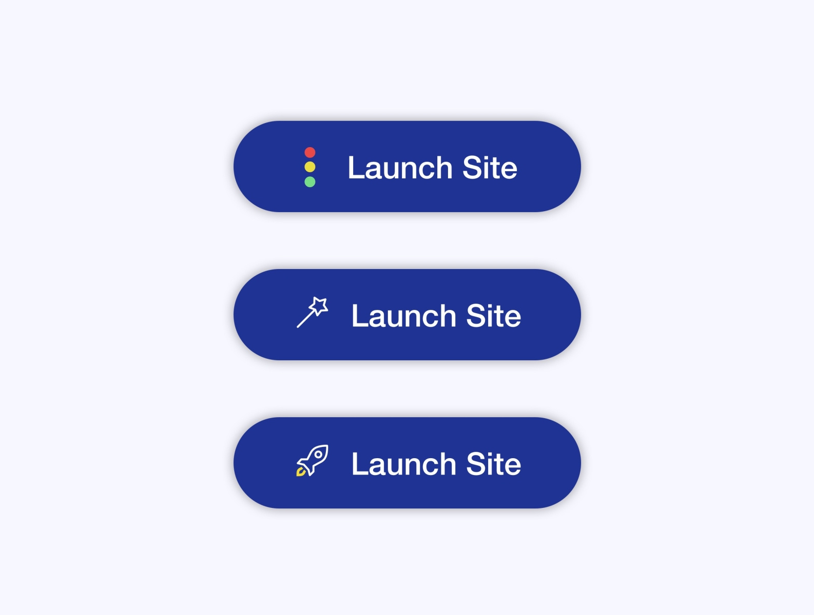 Launch Site buttons by Nigel Doughty on Dribbble
