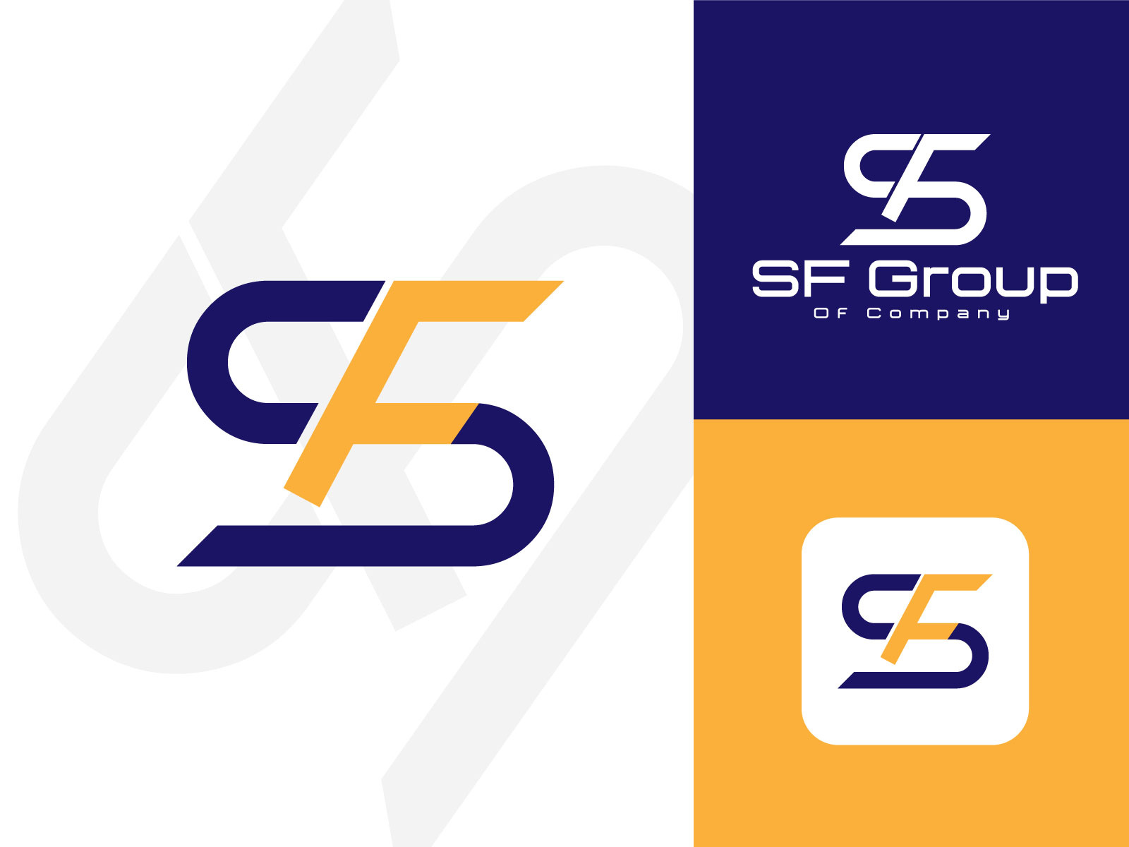 SF Group | SF Letter Logo by Tarek Rahim Kebria on Dribbble