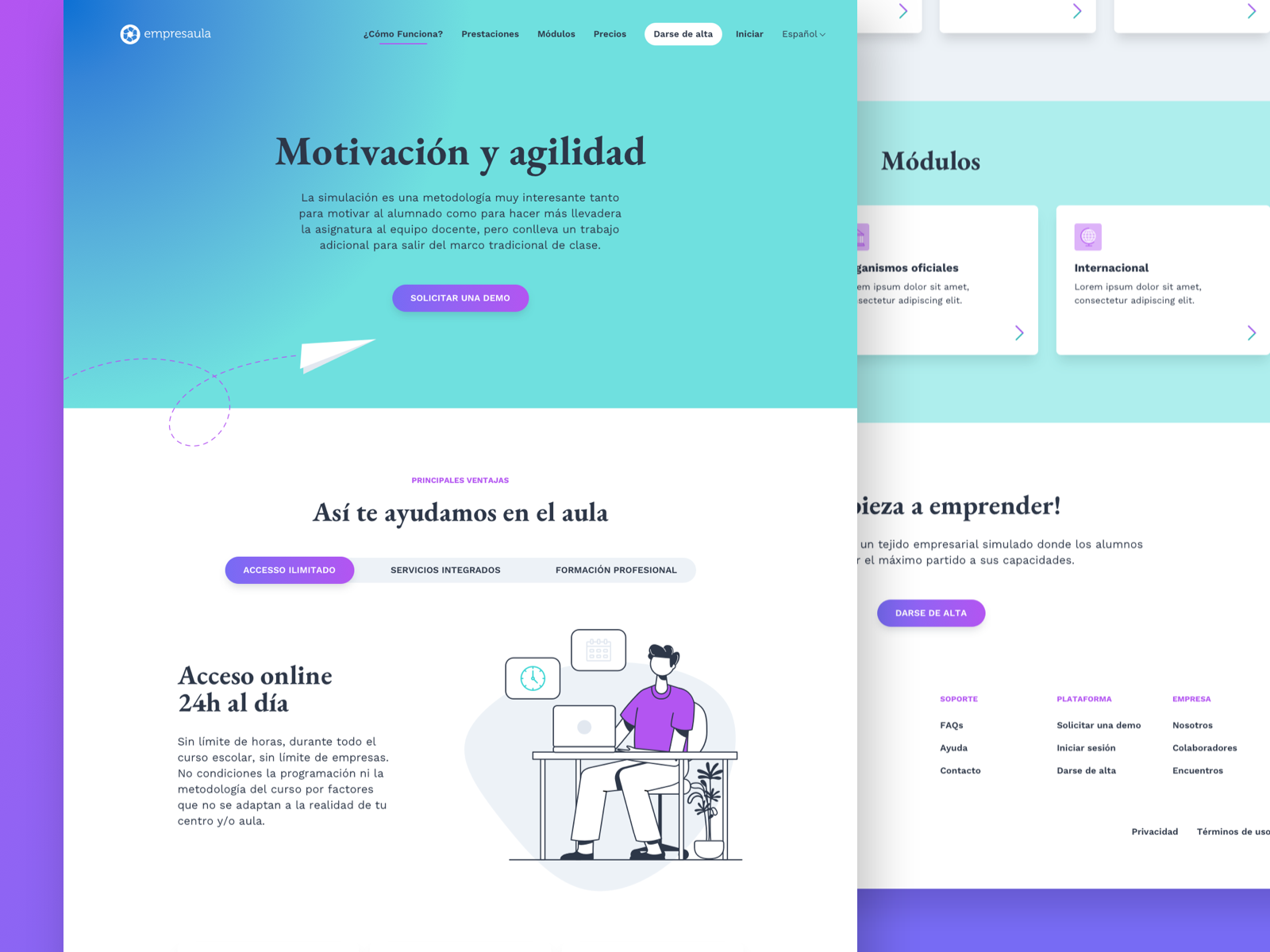 Empresaula by Hugo Bermúdez for Codegram on Dribbble
