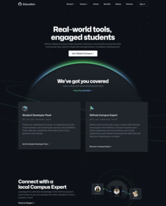 GitHub Global Campus by Hugo Bermúdez for Codegram on Dribbble