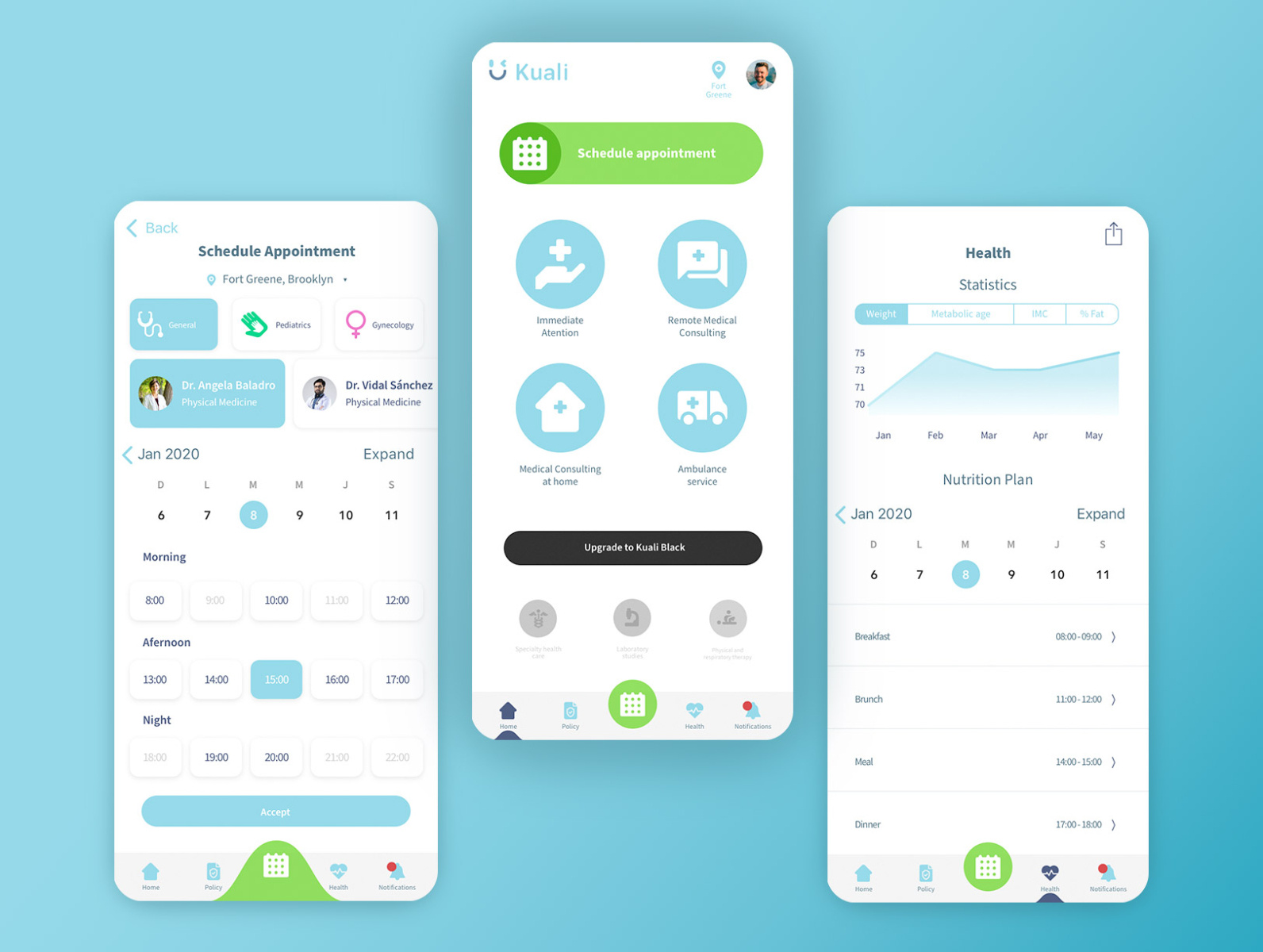 Health Insurance App by Cesar Navarrete on Dribbble