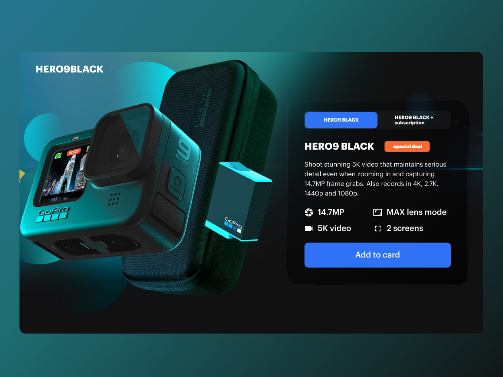 GoPro Product page redesign by Sculpter Digital Agency on Dribbble