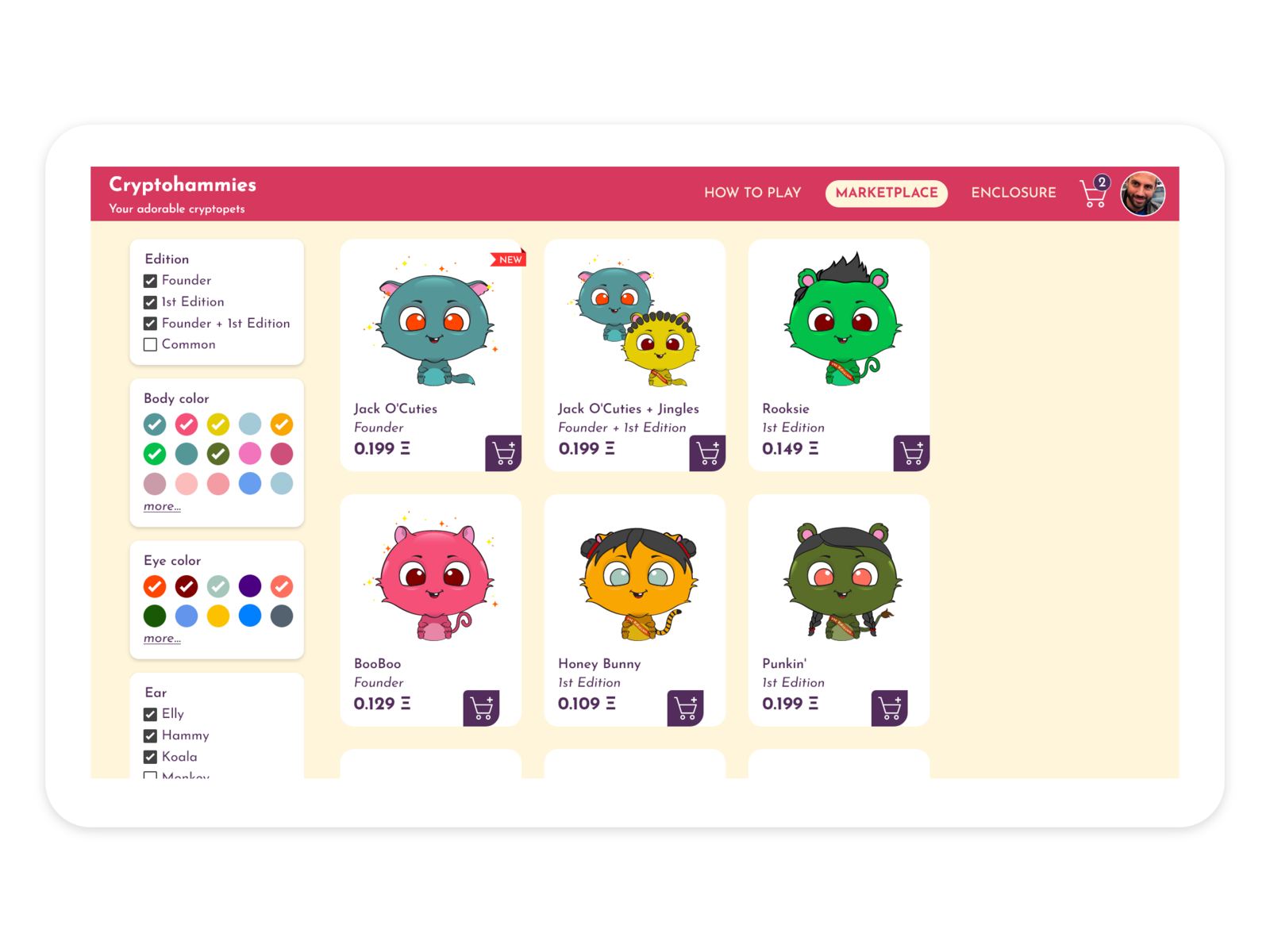 Marketplace UI by Chandramouli on Dribbble