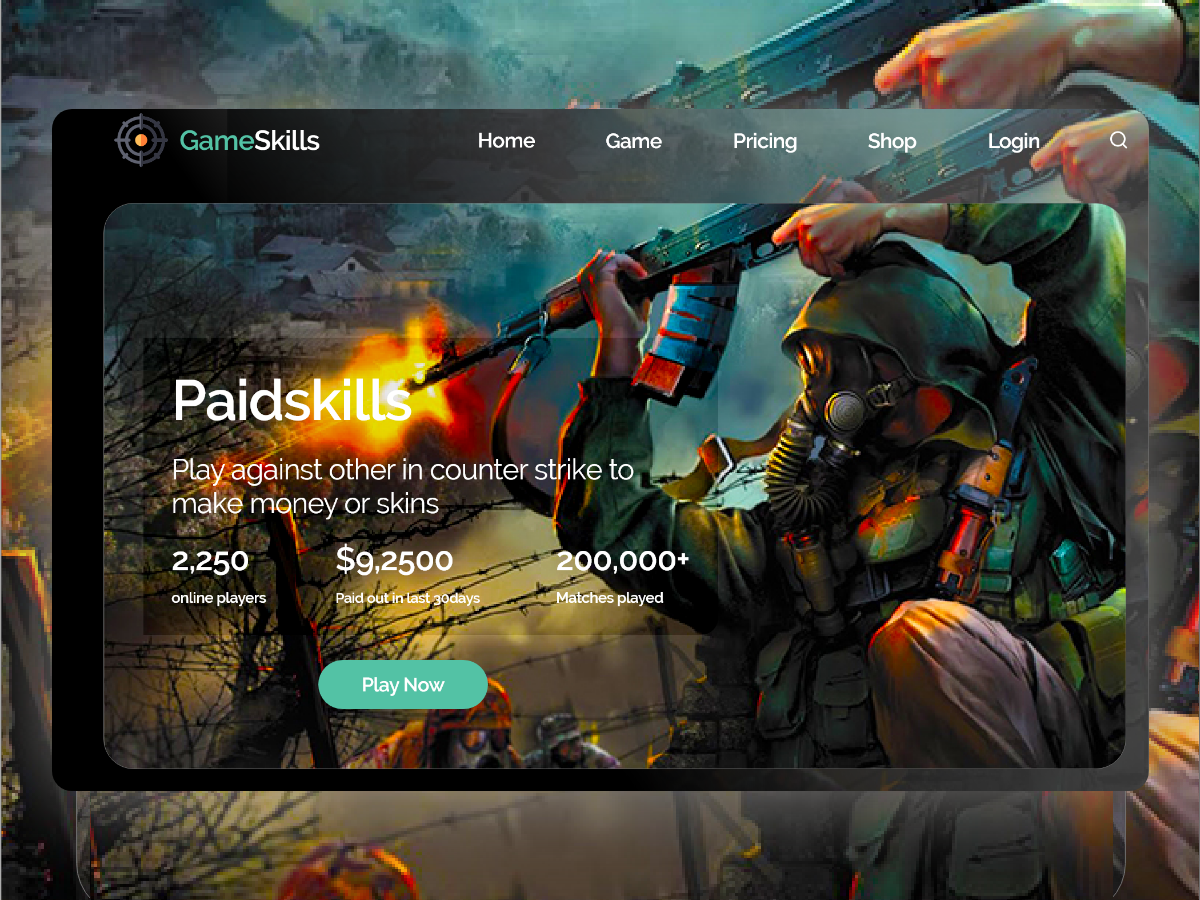 Online Gaming Web Template - Game UIUX Design web page by Imran ...