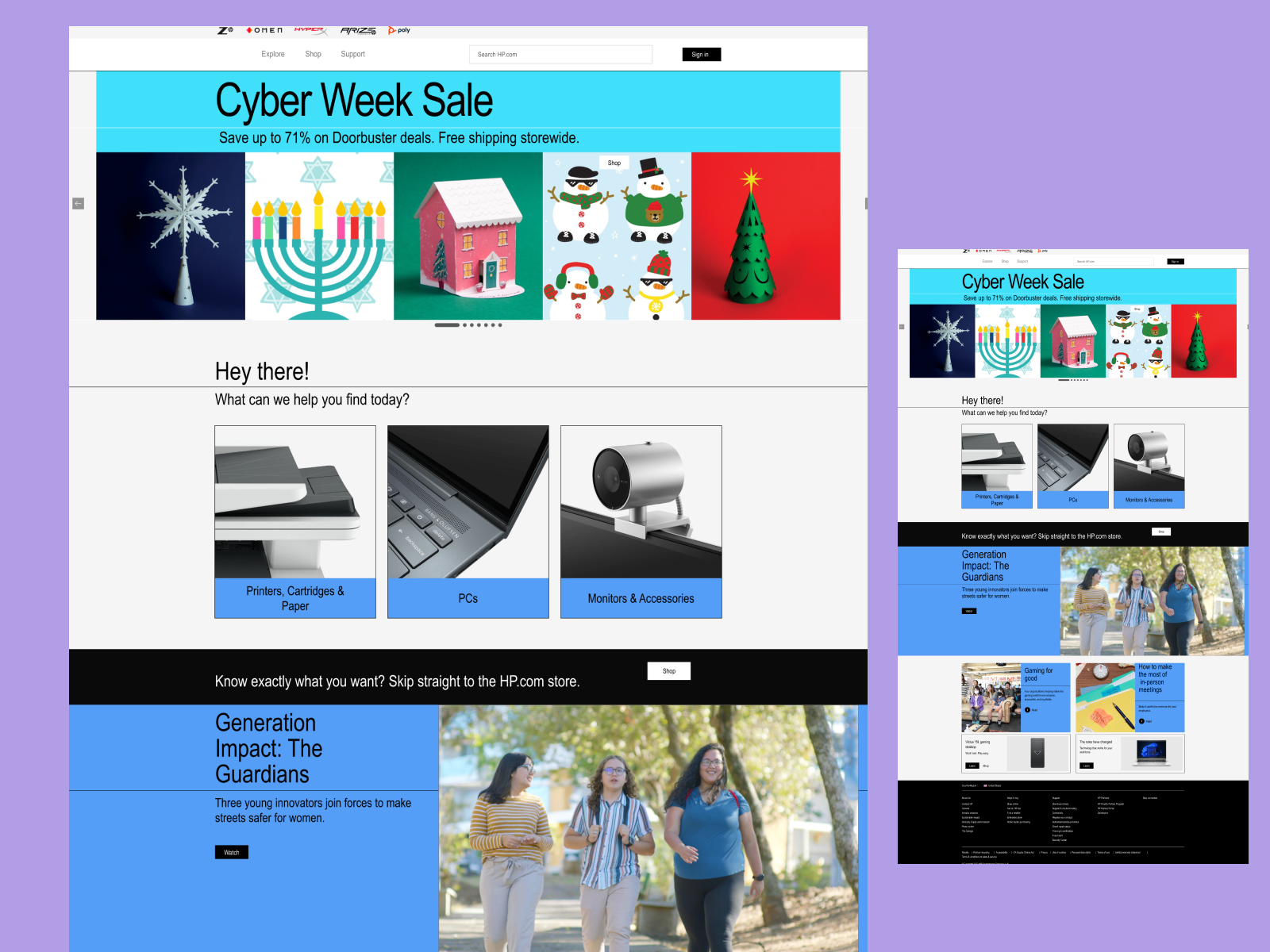 HP Website Template Design - Ecommerce Website Design by Imran ...