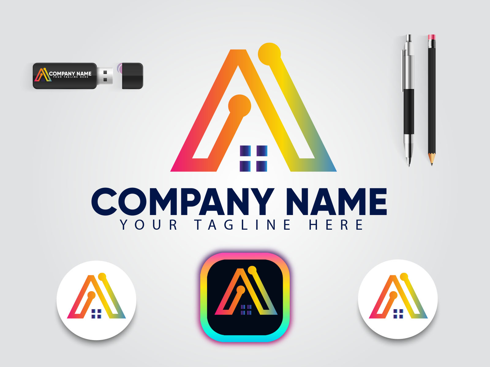 A letter logo mark | letter logo | home logo by Freelancer Tanbir on ...