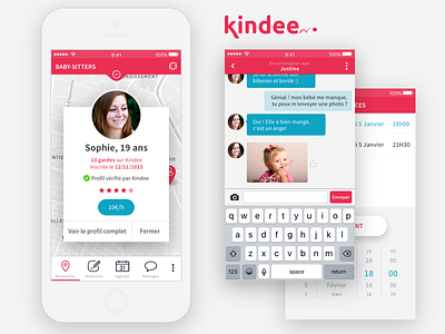 Kindee App by Florian Butour on Dribbble
