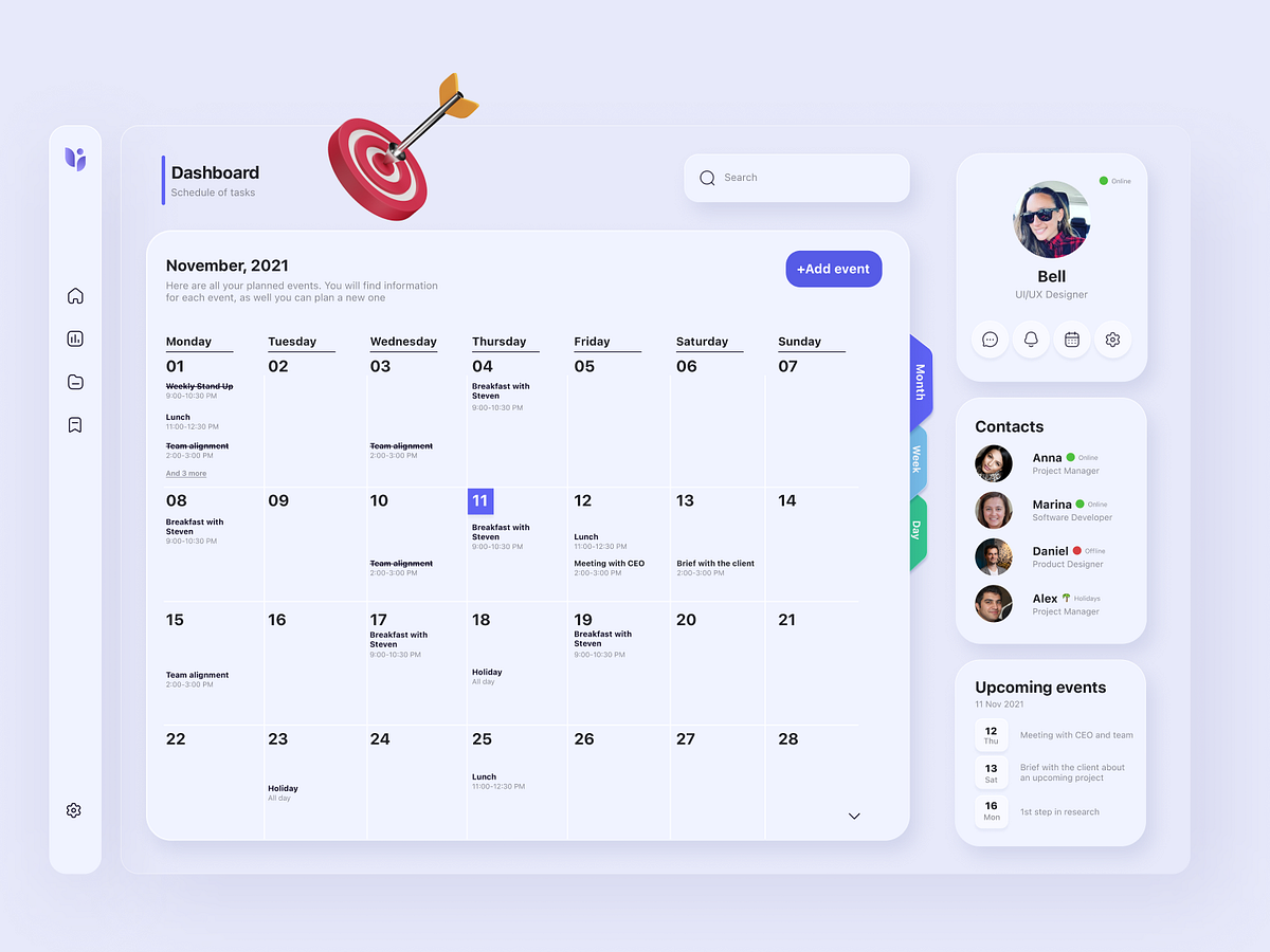 Schedule Ui Designs Themes Templates And Downloadable Graphic