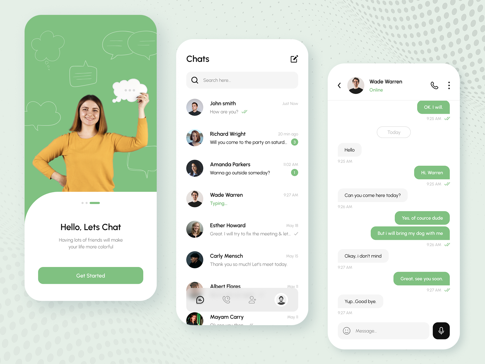 Chatting App Design by InfyOm Technologies on Dribbble