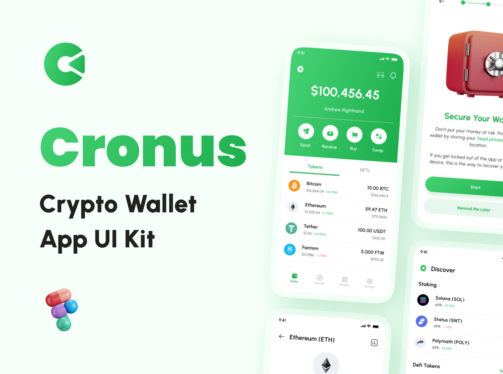 Crypto Wallet App UI Kit by Luu Binh on Dribbble