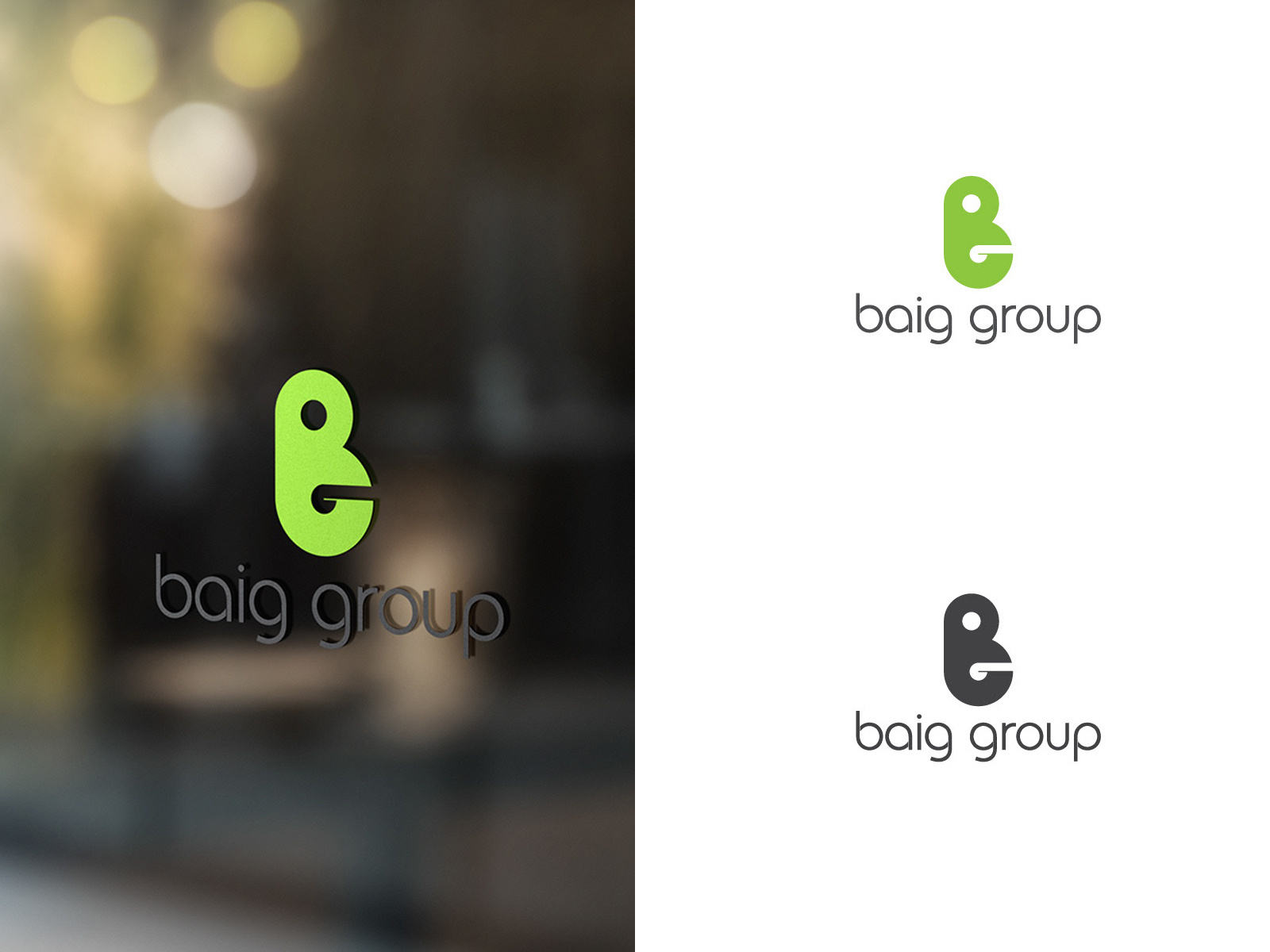 Baig Group Logo by Ron Bee on Dribbble