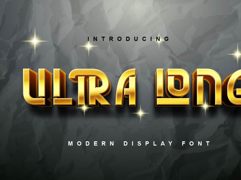 Ultra Long Modern Display Font by Himmah Design on Dribbble