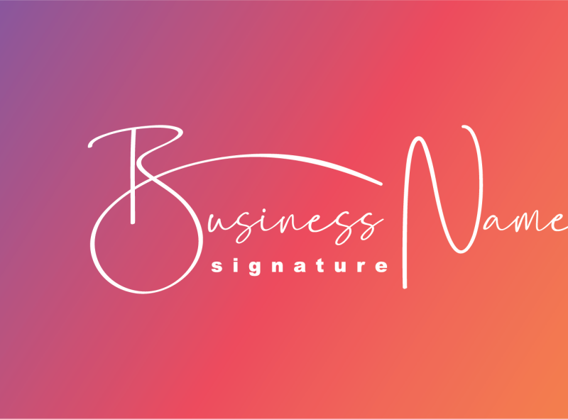 Business Signature logo design by Dipok on Dribbble