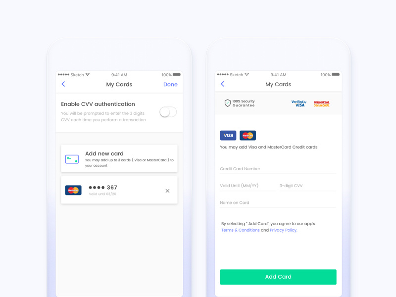 Credit Card UI designs, themes, templates and downloadable graphic ...