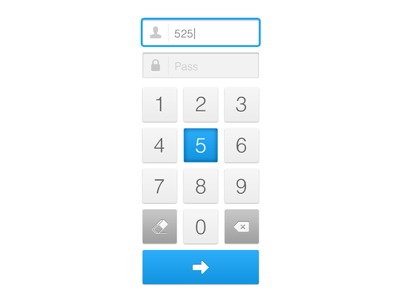 Login Screen for POS system by Daniel Afrahim on Dribbble