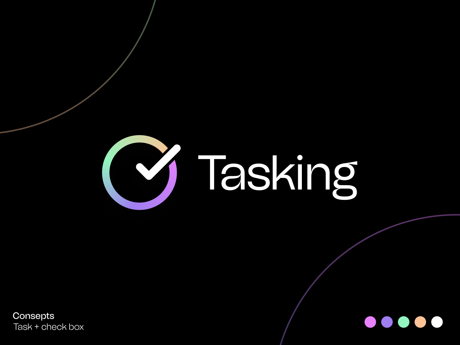 Tasking - Task manager Mobile App logo by Jenish Vaghasiya on Dribbble