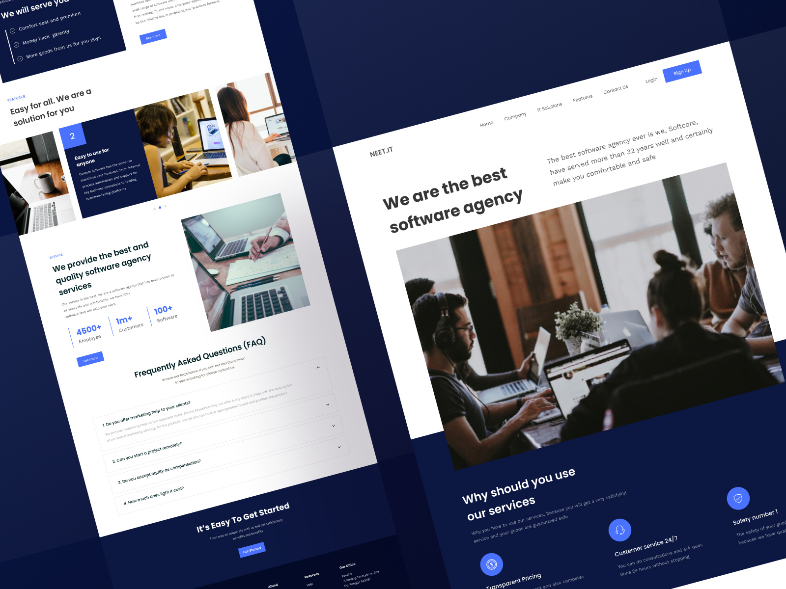 Software Agency Landing Page UI by Dimo.ui on Dribbble