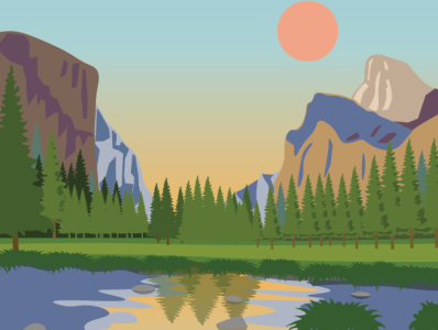 Yosemite by Monika Behrens on Dribbble